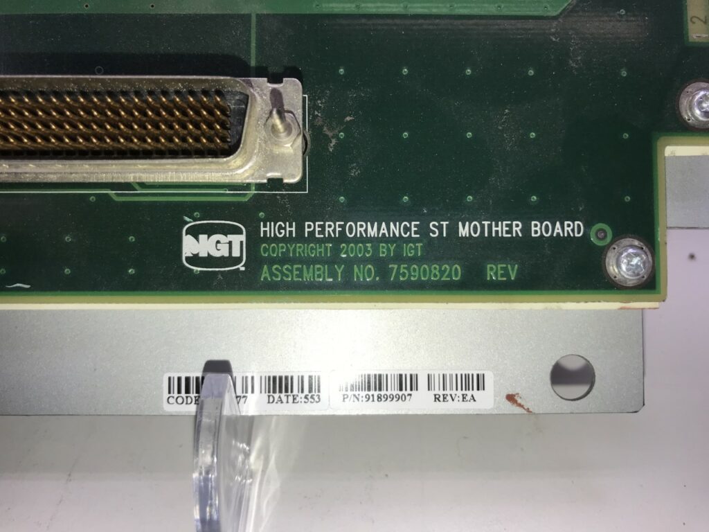 IGT AVP MotherBoard. IGT Part 75909740. GETT Part MPU106 - GETT