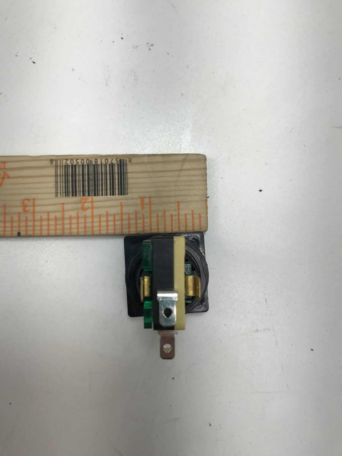 1.5 inch White Small Square IPB Lamp w/ .250 Microswitch #161 Part ...